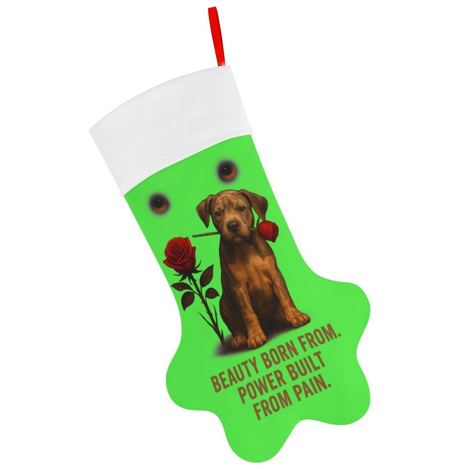 Rose Paw Print Stocking(Green) – DDKLine Apparel