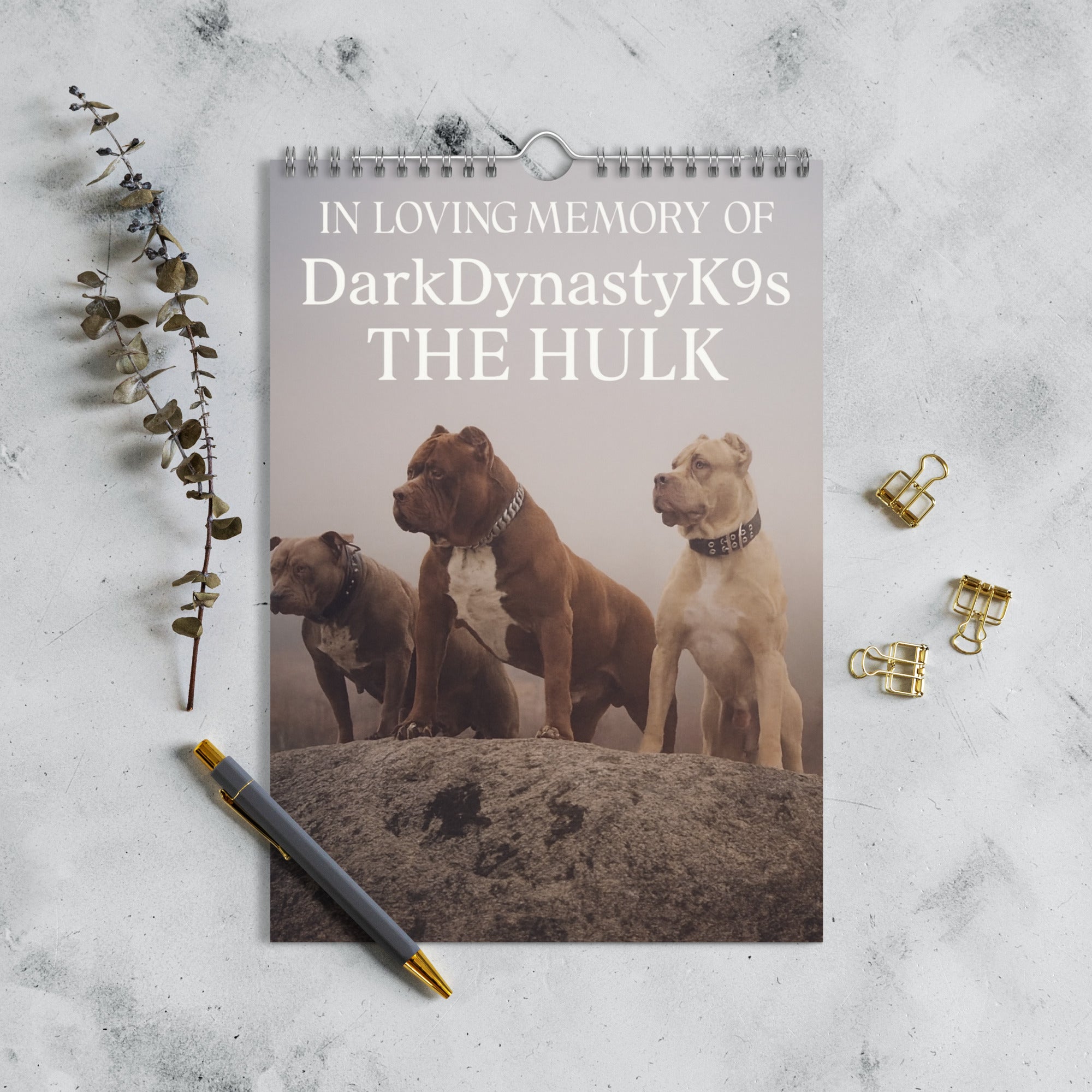 The Hulk Wall calendar (2026) – DDKLine Apparel